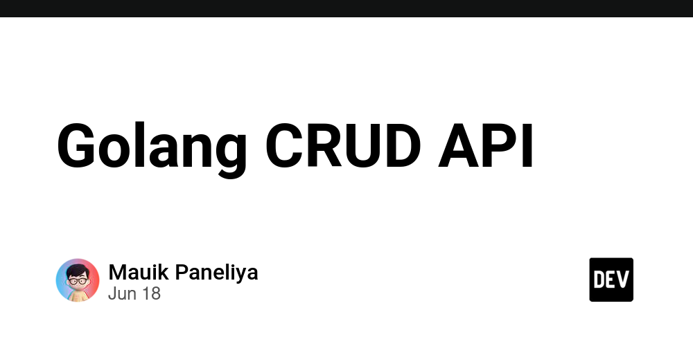 Golang CRUD API