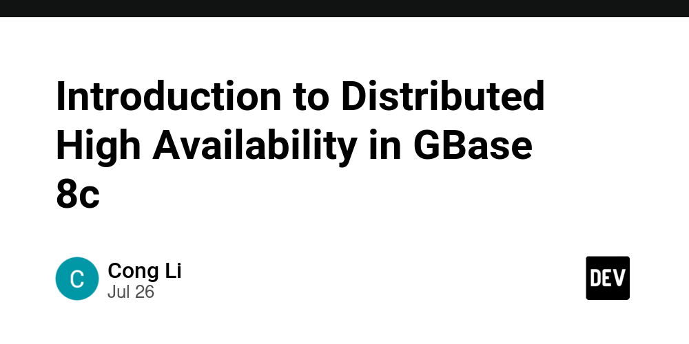 مقدمه ای بر قابلیت دسترسی بالا توزیع شده در GBase 8c