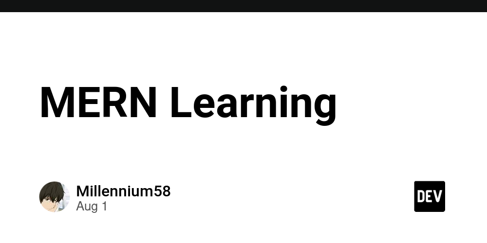 MERN Learning - انجمن DEV