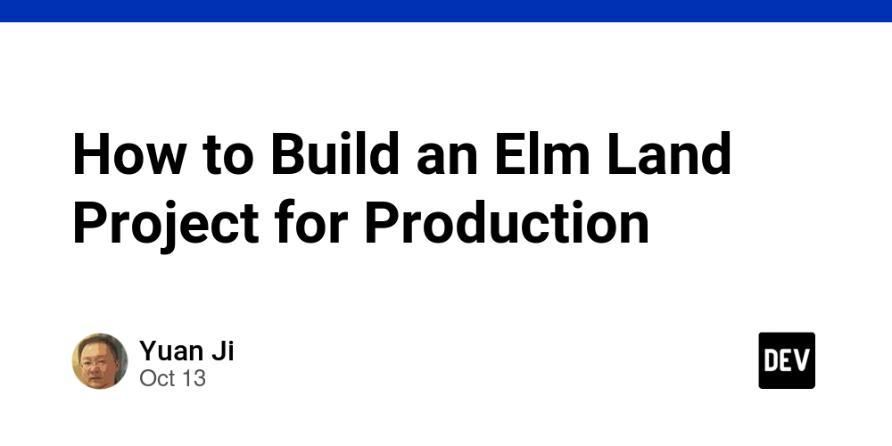 چگونه یک پروژه Elm Land برای تولید بسازیم
