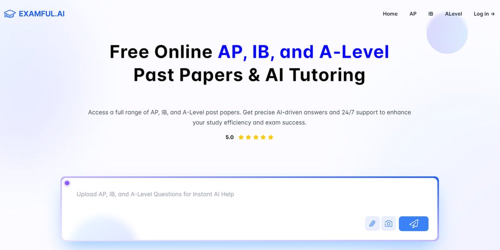 Examful.ai: ابزار آماده سازی آزمون AP، IB و A-Level مجهز به هوش مصنوعی