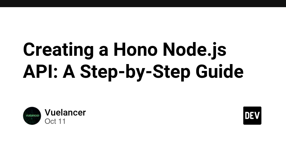 ایجاد یک API Hono Node.js: راهنمای گام به گام