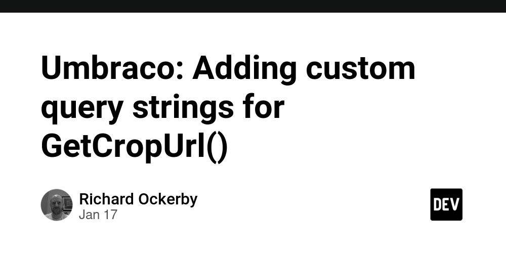 Umbraco: اضافه کردن رشته های پرس و جو سفارشی برای GetCropUrl()