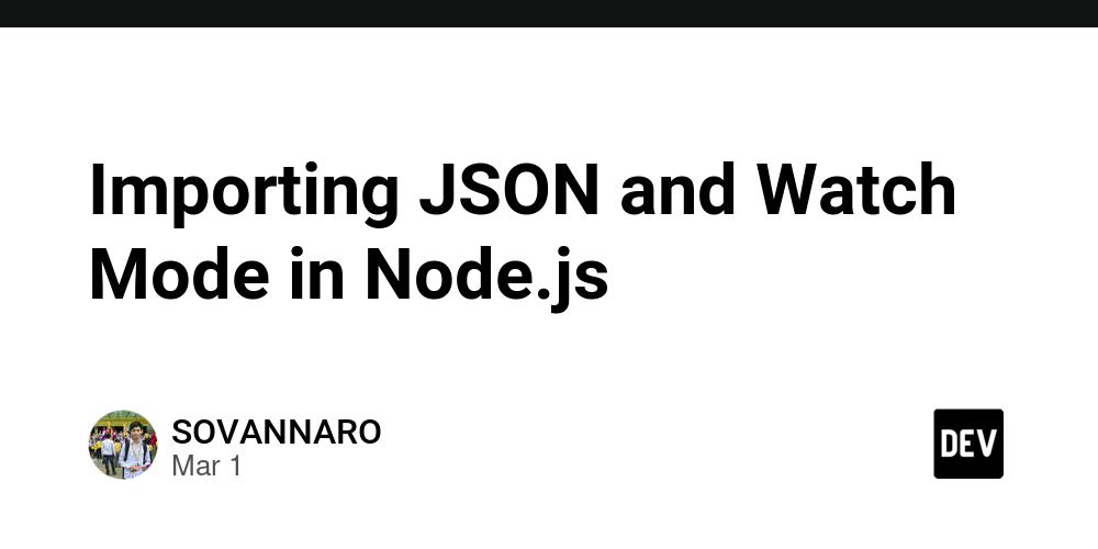 وارد کردن حالت JSON و WATCH در Node.js