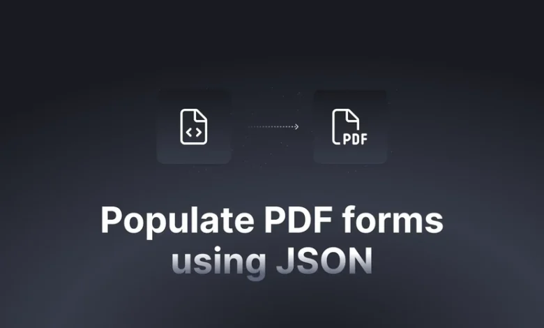 فرم های PDF را با استفاده از JSON
