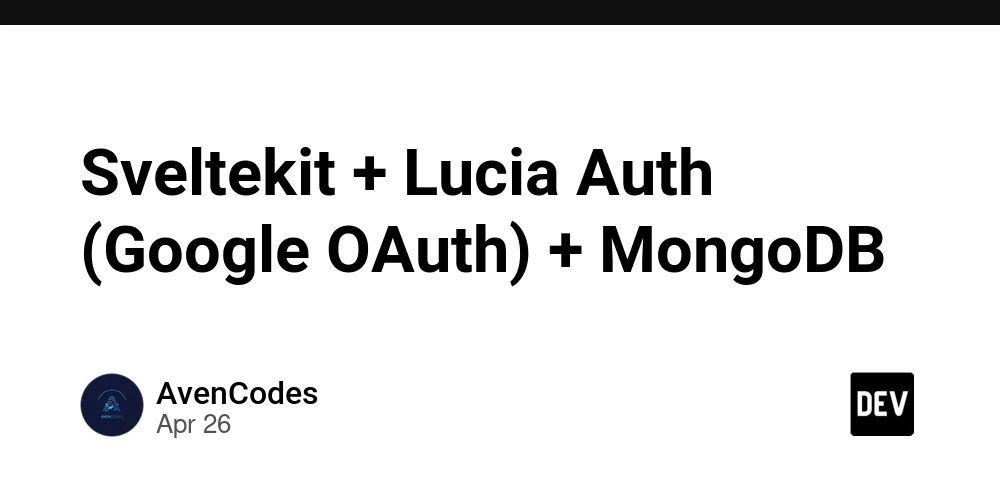 Sveltekit + Lucia auth (Google OAuth) + MongoDB
