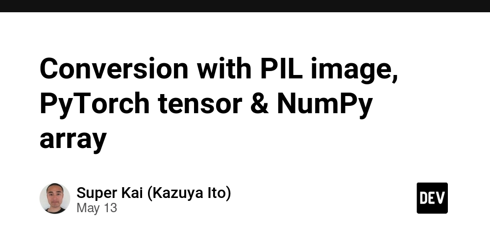 تبدیل با PIL Image ، Pytorch Tensor & Numpy Array